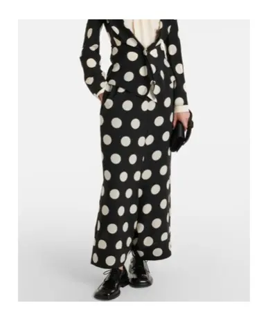 Junya Watanabe Polka-dot Wide-leg Pants