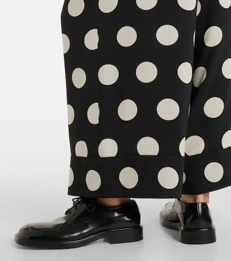 Junya Watanabe Polka-dot Wide-leg Pants
