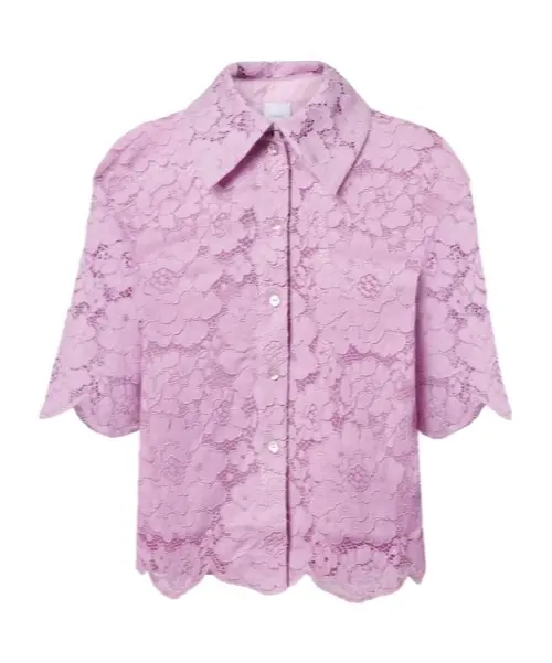 PATOU Cotton-blend Lace Shirt