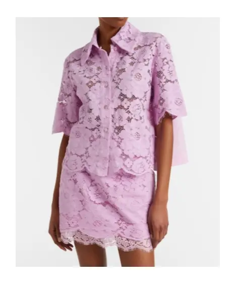 PATOU Cotton-blend Lace Shirt