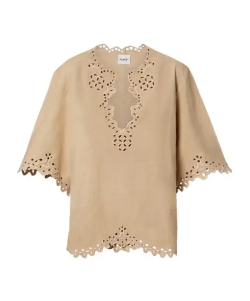 Isabel Marant Étoile Shana Embroidered Cotton Top