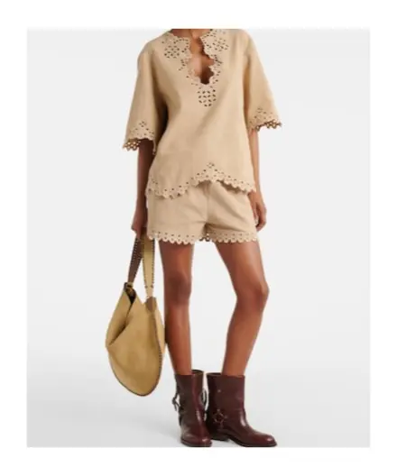 Isabel Marant Étoile Shana Embroidered Cotton Top