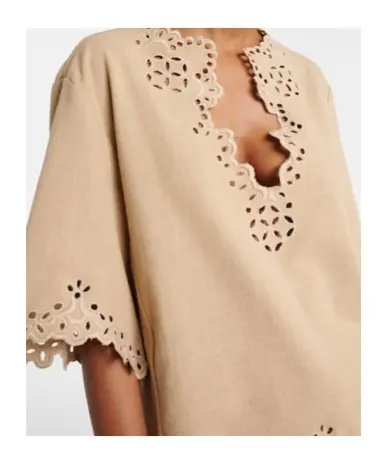 Isabel Marant Étoile Shana Embroidered Cotton Top