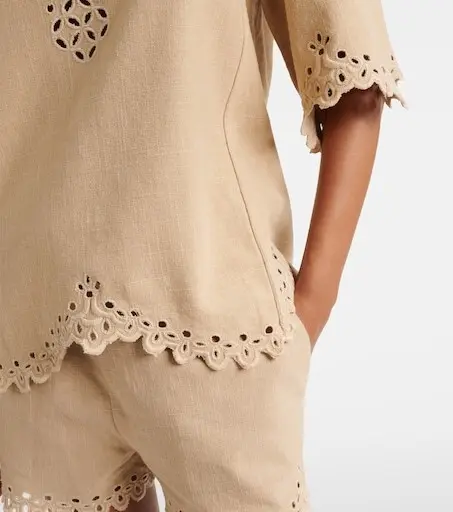 Isabel Marant Étoile Shana Embroidered Cotton Top