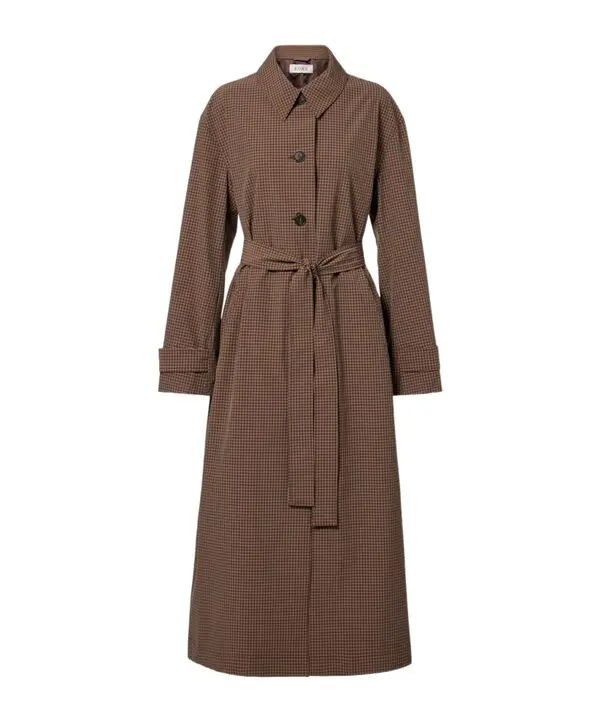 RÓHE Checked Belted Coat