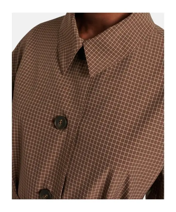 RÓHE Checked Belted Coat