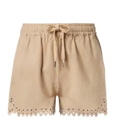 Isabel Marant Étoile Balyme Embroidered Cotton Shorts