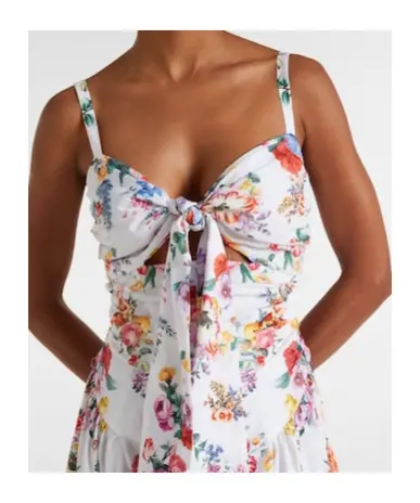 Camilla Floral Cotton-blend Midi Dress