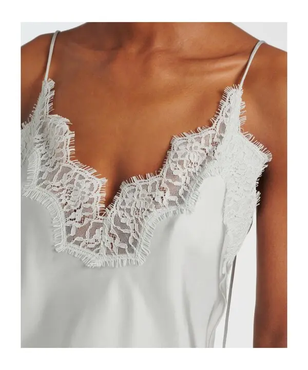 RÓHE Lace-trimmed Silk Top