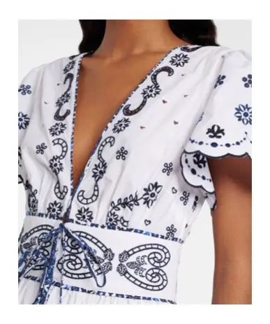 Camilla Embroidered Cotton Minidress