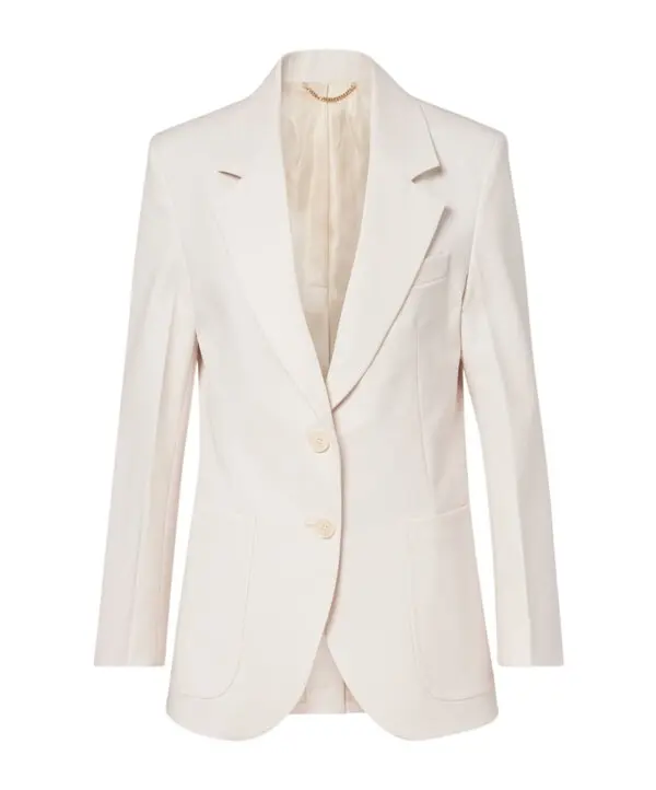 Victoria Beckham Lapel Collar Long-sleeved Blazer