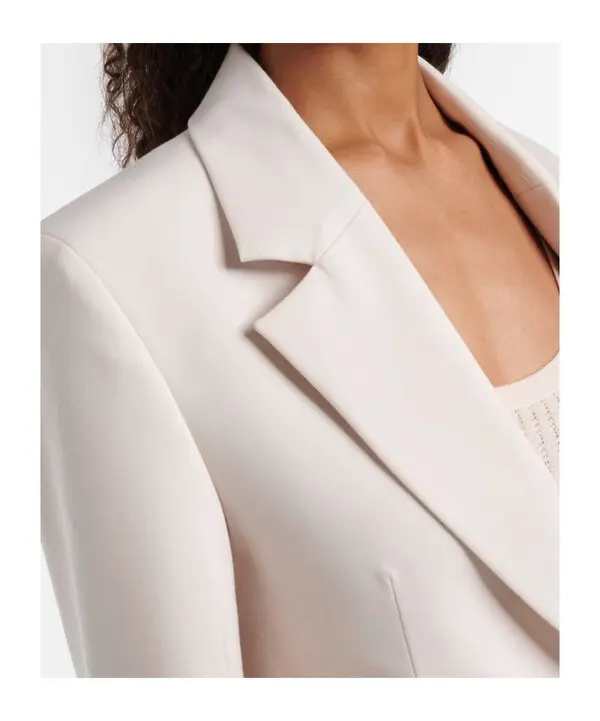 Victoria Beckham Lapel Collar Long-sleeved Blazer