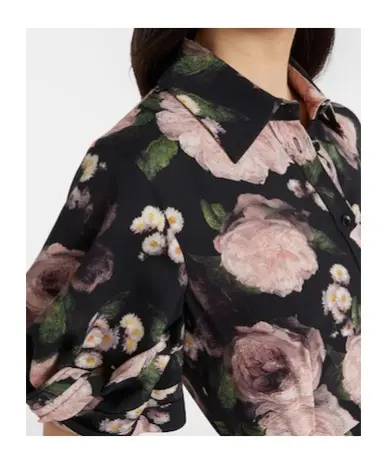 Erdem Floral Belted Shirt Dress