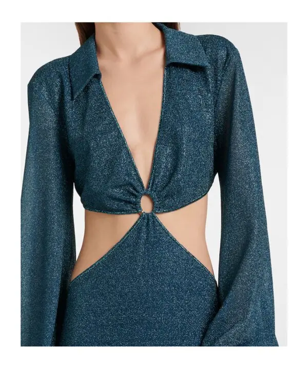Oseree Cutout Circular Detail Dress