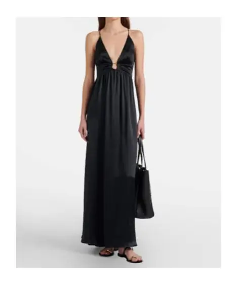 Heidi Klein Meteora Silk Satin Maxi Dress