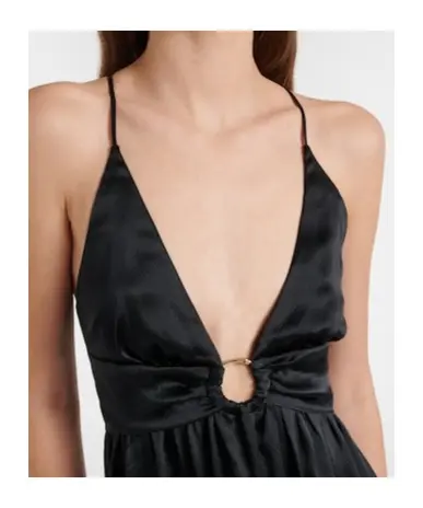 Heidi Klein Meteora Silk Satin Maxi Dress