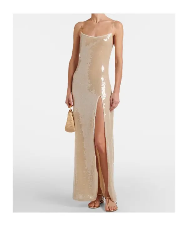 Oseree Marylin Sequined Maxi Dress