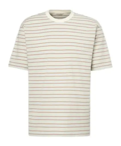 Auralee Striped T-shirt - White
