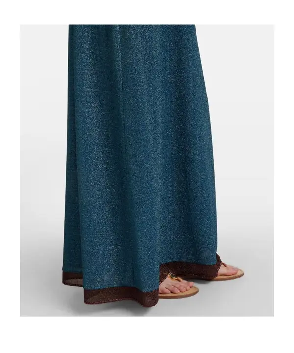 Oseree Lumière Cutout Halterneck Maxi Dress