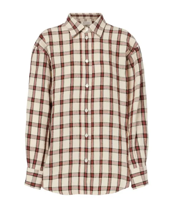 RÓHE Plaid Linen Shirt