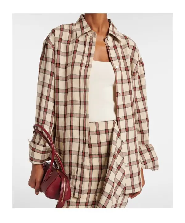 RÓHE Plaid Linen Shirt