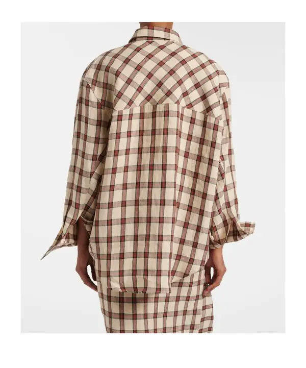 RÓHE Plaid Linen Shirt