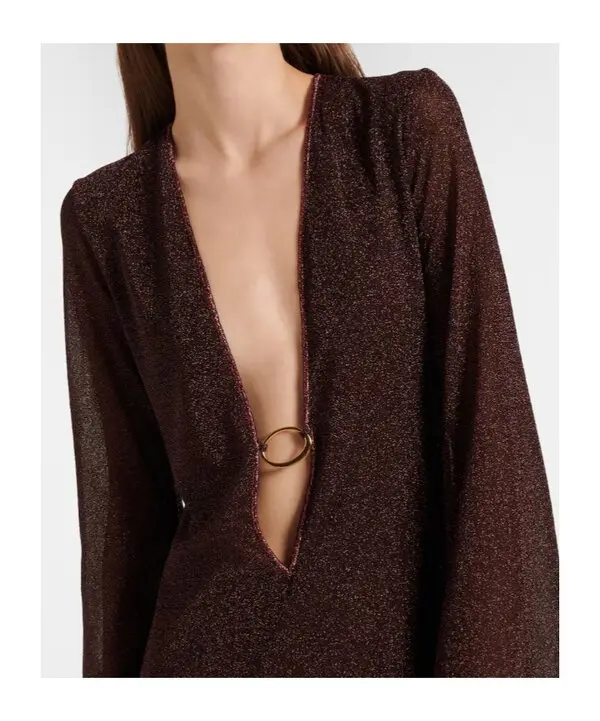 Oseree Lumiere Ring-detail Kaftan