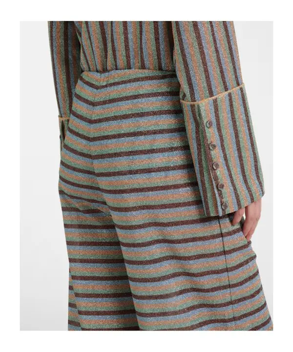 Oseree Striped Straight Leg Pants