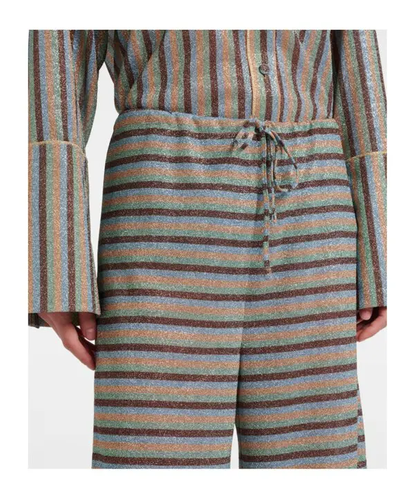 Oseree Striped Straight Leg Pants