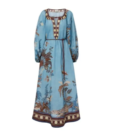 ALEMAIS Georgie Printed Beach Dress