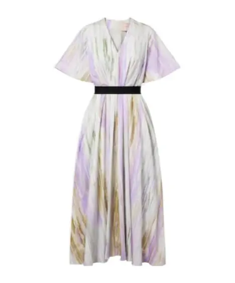ROKSANDA Sana Printed Cotton Maxi Dress - White