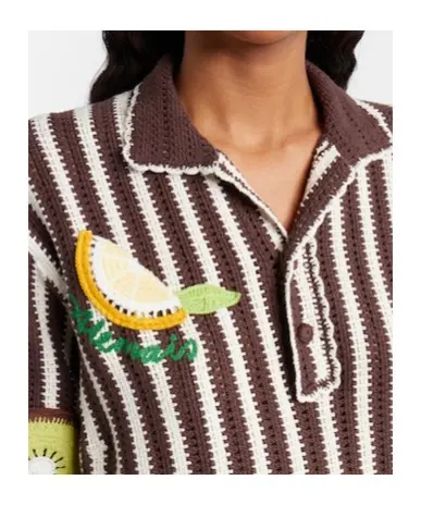 ALEMAIS Sundae Crochet Embroidered Cotton Kaftan