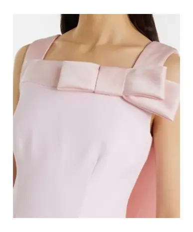 SAFIYAA LONDON Harley Caped Crêpe Gown