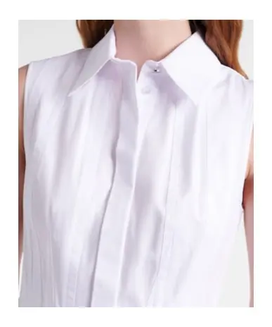 Sportmax Certosa Peplum Cotton Poplin Shirt
