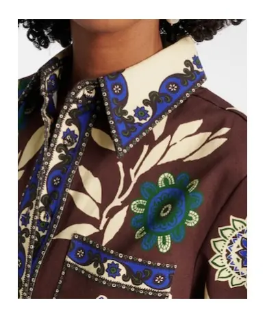 ALEMAIS Jasper Printed Cotton Shirt Dress
