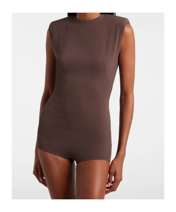 MUGLER Knitted Sleeveless Bodysuit