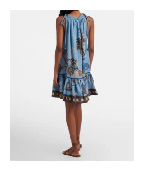 ALEMAIS Georgie Printed Ramie Minidress