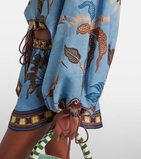 ALEMAIS Georgie Cropped Printed Top