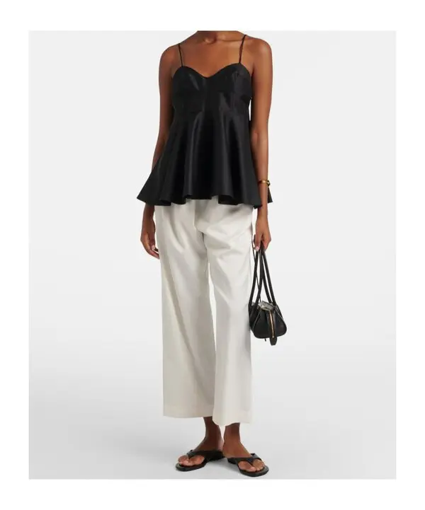 RÓHE Wool Blend Wide-leg Pants