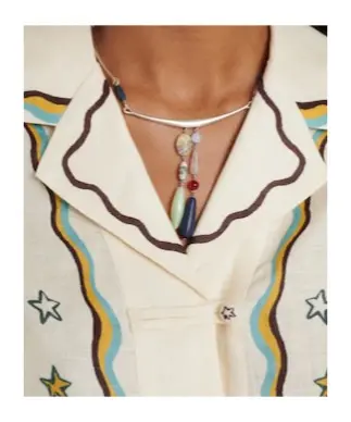 ALEMAIS Antoinette Printed Linen Shirt