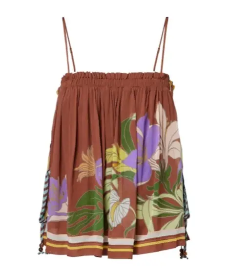 ALEMAIS Alfie Floral Top - Brown