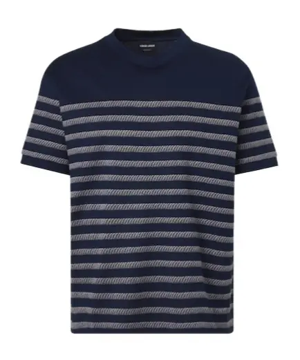 Giorgio Armani Striped T-shirt - Black