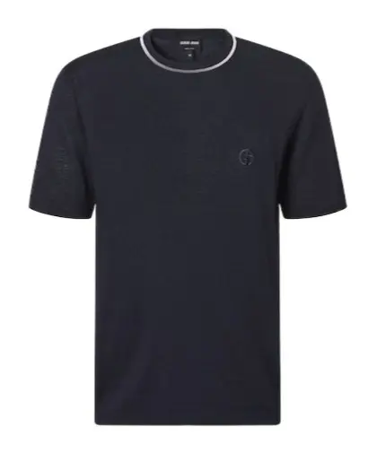 Giorgio Armani Logo T-shirt - Black