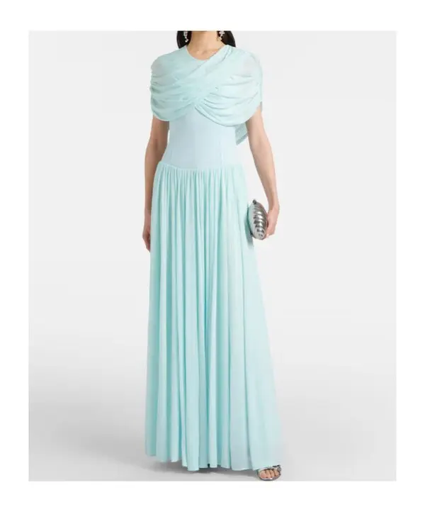 Simkhai Draped Pleated Gown