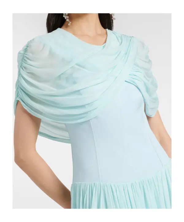 Simkhai Draped Pleated Gown