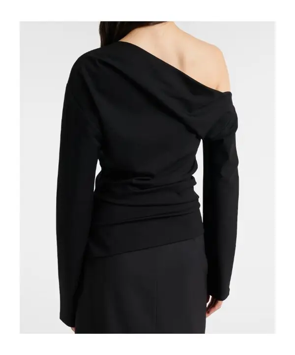 RÓHE One-shoulder Draped Top