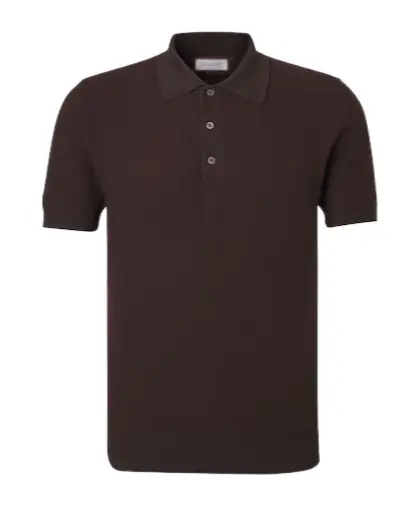 Canali Cotton Polo Shirt - Black