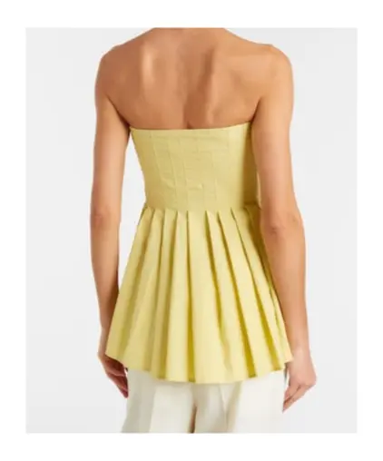 Proenza Schouler White Label Avine Peplum Strapless Top