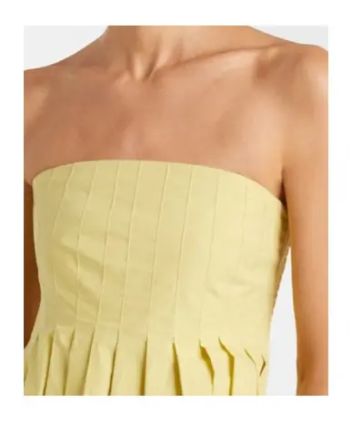 Proenza Schouler White Label Avine Peplum Strapless Top