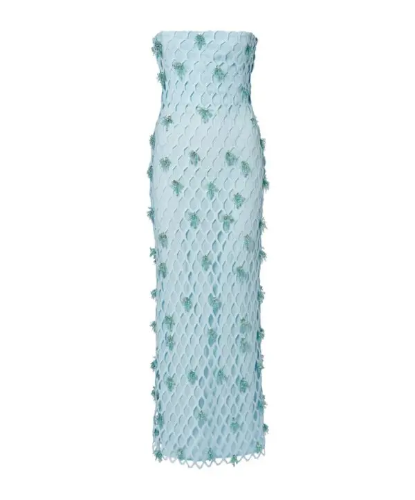Simkhai Iridessa Sequined Bustier Gown
